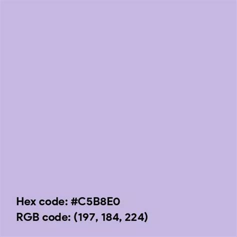 Kawaii Lavender Color Hex Code Is C5b8e0