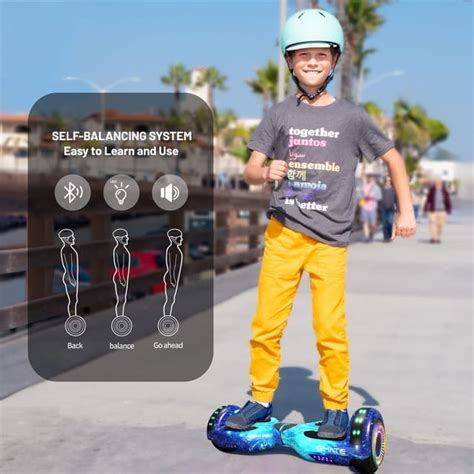 Kd 65 Hoverboard With Bluetooth And Led Lights Self Balancing Hover