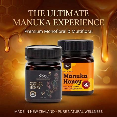 3bee Premium Manuka And Natural Honey Authentic New Zealand Honey End