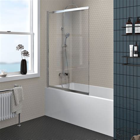 Bathtub Screen 40 In Alcove In Chrome