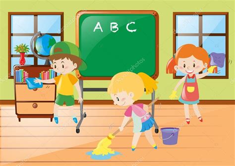 Salon De Clase Limpio