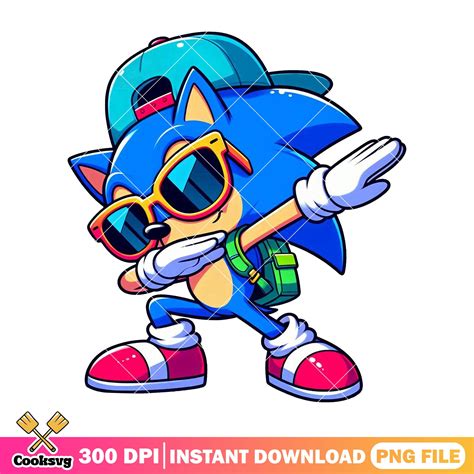 Sonic Chibi Sunglasses Png Blue Sonic Png Back To School Day Png