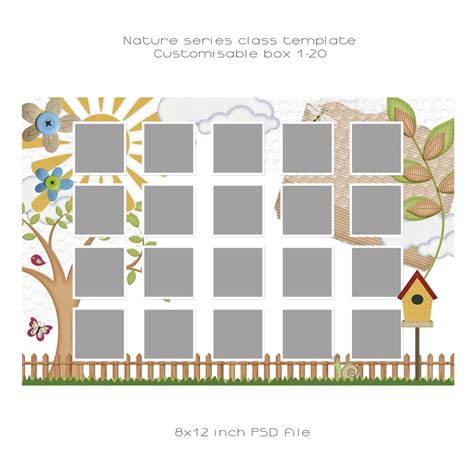 Customisable Class Boxes Nature Series Back To School 8x12