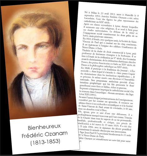 Image Frédéric Ozanam Avec Biographie Société De Saint Vincent De Paul Conseil National Du