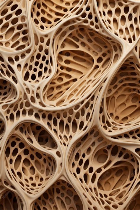 Biomorphic Design Skin Cells Texture Macro Premium Ai Generated Image