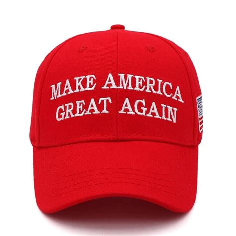 🔥make America Great Again President Trump Hat Cap Maga Embroidered Red