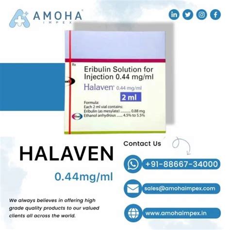 Halaven 0 44 Mg Ml Injection At Rs 10500 Vial Halaven In Surat Id