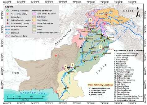 Map Of The Indus River Irrigation System Through Pakistan Rmapporn