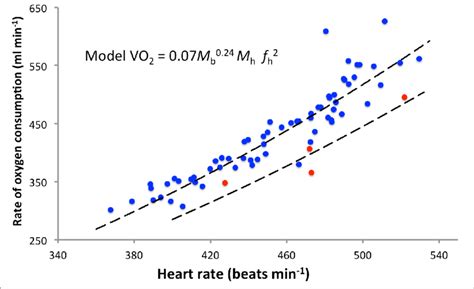 Fig S2 Calibration Of Rate Of Oxygen Consumption Against Heart Rate Download Scientific
