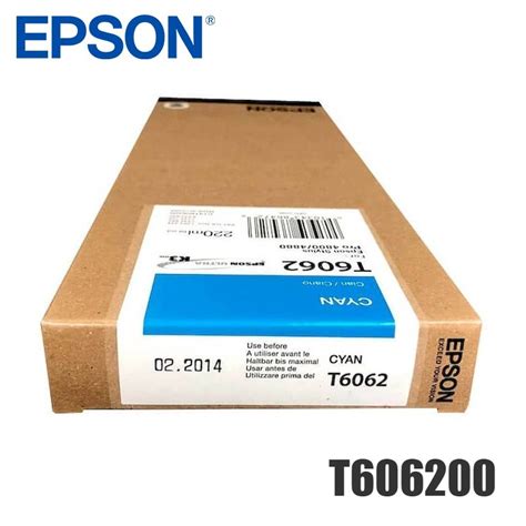 Cartucho Tinta Epson T606200 Original Cyan T606200 Stylus Pro 4800