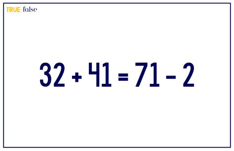 3 5 Numerical Equations Whole Numbers True Or False Math