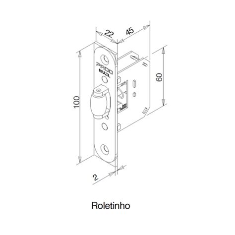 Fechadura Pado Trava Roletinho Pivotante Ep Distribuidora De Chaves