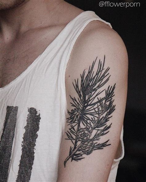 Cedar Tree Branch Tattoo