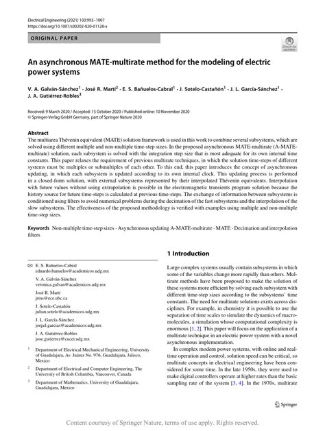 An Asynchronous Mate Multirate Method For The Modeling Of Electric