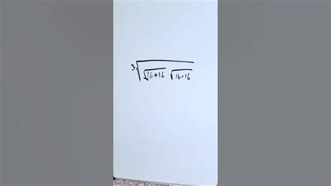 Solve This Root Expression Youtube