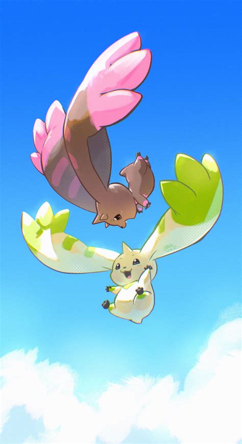 Terriermon And Lopmon Digimon Drawn By Dragonwilbert Danbooru