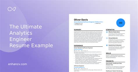 5 Analytics Engineer Resume Examples And Guide For 2023