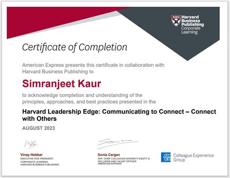 Simranjeet Kaur On Linkedin Learning Americanexpress Harvard