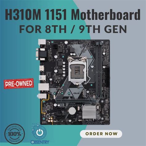 H310m Motherboard Socket 1151 For 8th Gen 9th Gen Intel Processors Lazada Ph