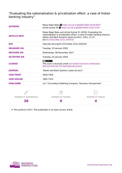 Pdf Evaluating The Nationalization And Privatization Effect A Case Of