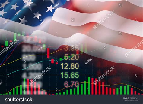 United States America Stock Market Analysis Stock Illustration