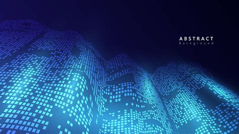 Abstract Data Analysis Technology System Vector Background Futuristic Data Flow Cyberspace