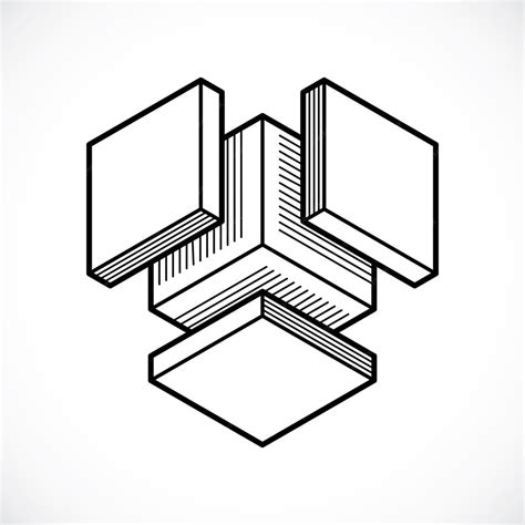 Premium Vector Isometric Abstract Vector Dimensional Shape Polygonal Figure