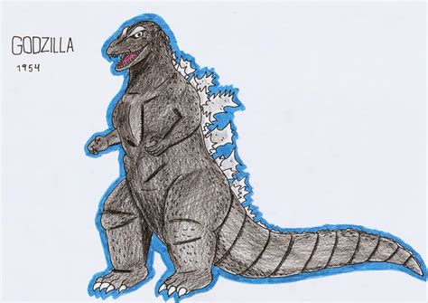 Godzilla 1954 By Johndraw54 On Deviantart