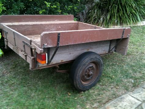 The Old Boathouse Old Vintage Wooden Car Trailer
