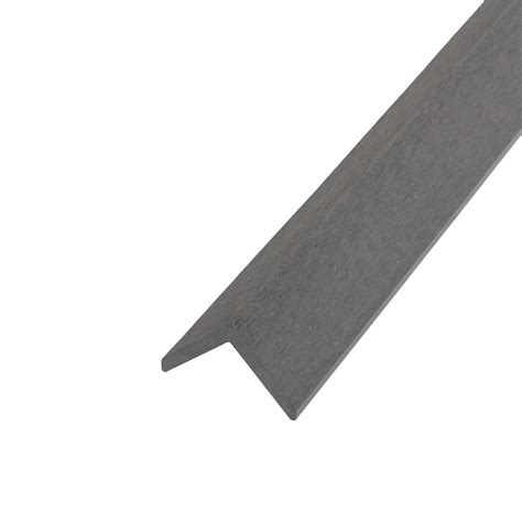 Click Clad Anthracite 3 6m Composite Cladding Edging Trim 50mm L Shaped