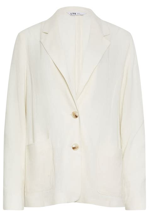 Lts Tall Womens White Linen Blazer Long Tall Sally