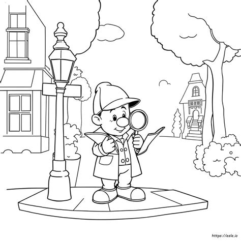 Noddy Toyland Detective Coloring Pages