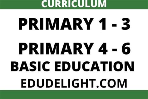 Nerdc Curriculum For Primary School