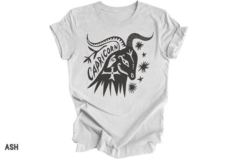 Capricorn Shirt Zodiac Graphic Tee Astrology Tshirt Capricorn Goat T