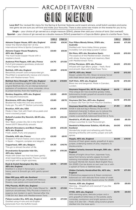 Gin Arcade Street Tavern