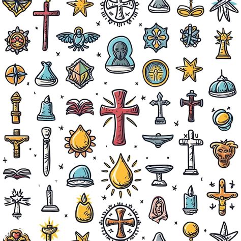 Premium Vector Christianreligionvectorpatternreligious
