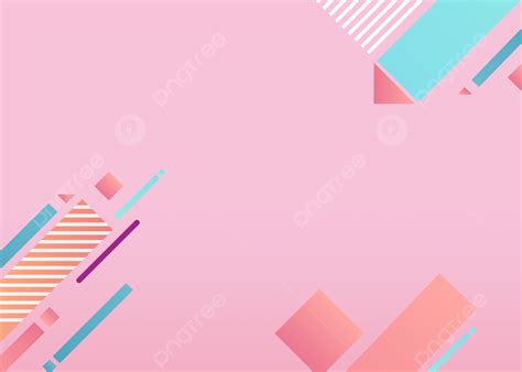Rectangle Pink Abstract Background Fillet Rectangle Pink Geometric