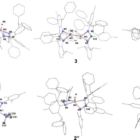 Solid State Structures Of Compounds 2 2′ 2″ And 3−5 See The Si For