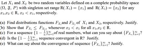 [solved] let x {1} and x {2} be two random va