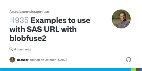 Examples To Use With Sas Url With Blobfuse2 · Issue 935 · Azure Azure Storage Fuse · Github