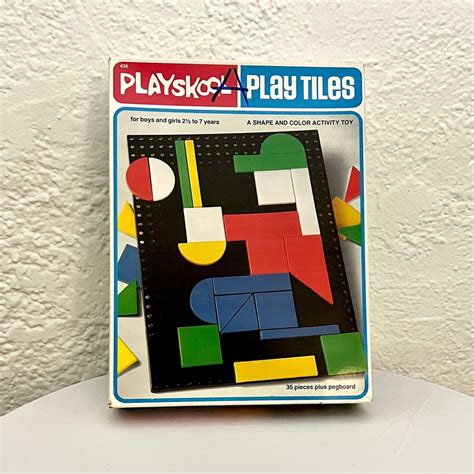 Playskool Play Tiles Milton Bradley 80s Toytoys R Us Logofine Motor