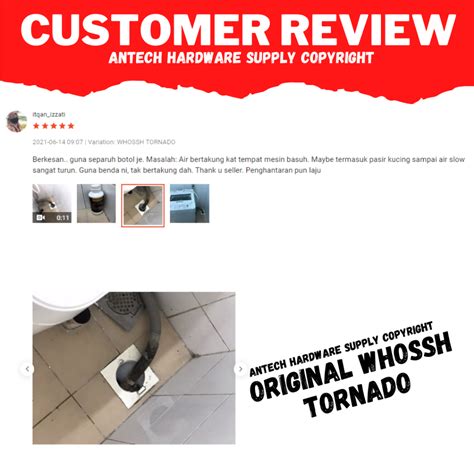 Whossh Tornado Penghapus Sumbat Tandas And Sinki Heavy Duty Clog Remover