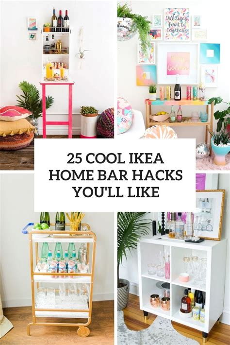 25 Cool Ikea Home Bar Hacks Youll Like Shelterness