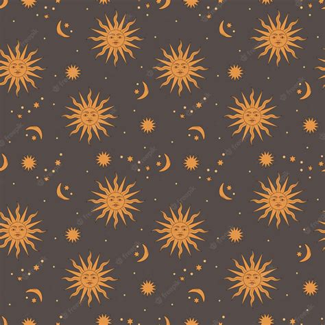 Premium Vector Solar System Seamless Pattern