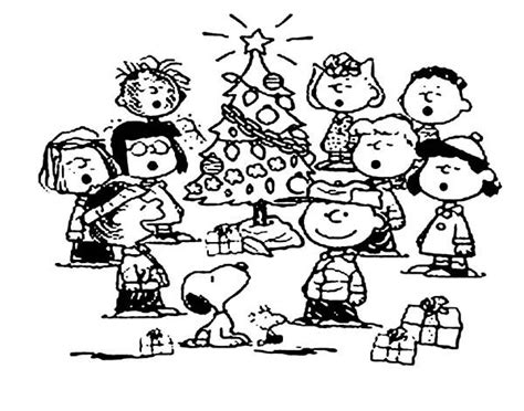 Snoopy Christmas Tree Coloring Pages Best Place To Color