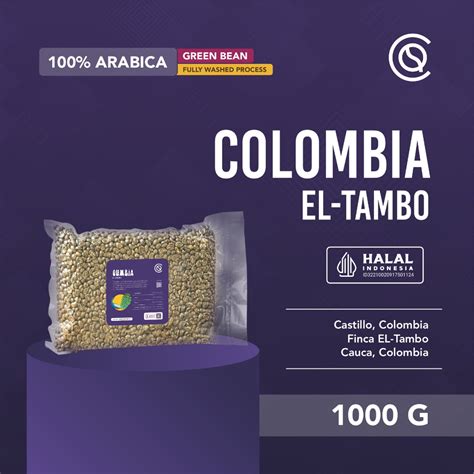 Jual Noahs Barn Colombia El Tambo Fully Washed Green Beans 1kg Shopee Indonesia