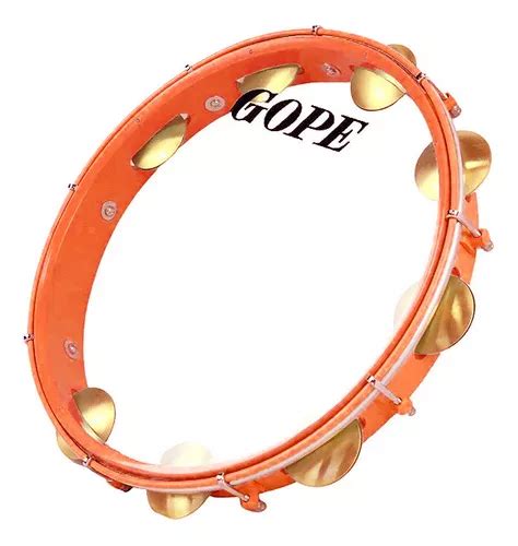 Pandeiro Madeira 12 Polegadas Gope 647lrlrc Profissional Parcelamento Sem Juros