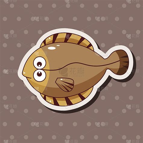 鱼动画主题元素向量，eps