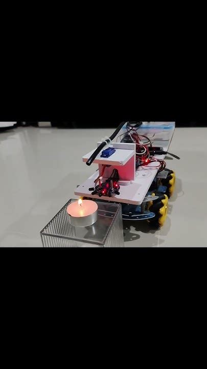 หุ่นยนต์ดับเพลิง สามารถดับเพลิงไหม้และตรวจจับหาเพลิงไหม้ได้ Arduino Esp32 Arduinoesp32