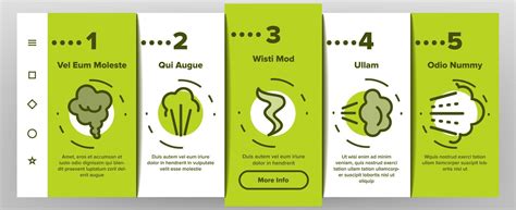 Smell Cloud Onboarding Icons Set Vector 10168380 Vector Art At Vecteezy